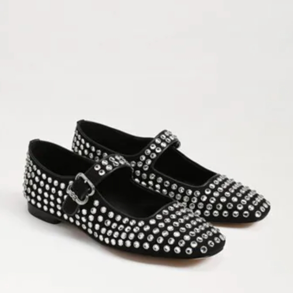 Sam Edelman | Shoes | Sam Edelman Black Studded Mary Jane Ballet Flats | Poshmark